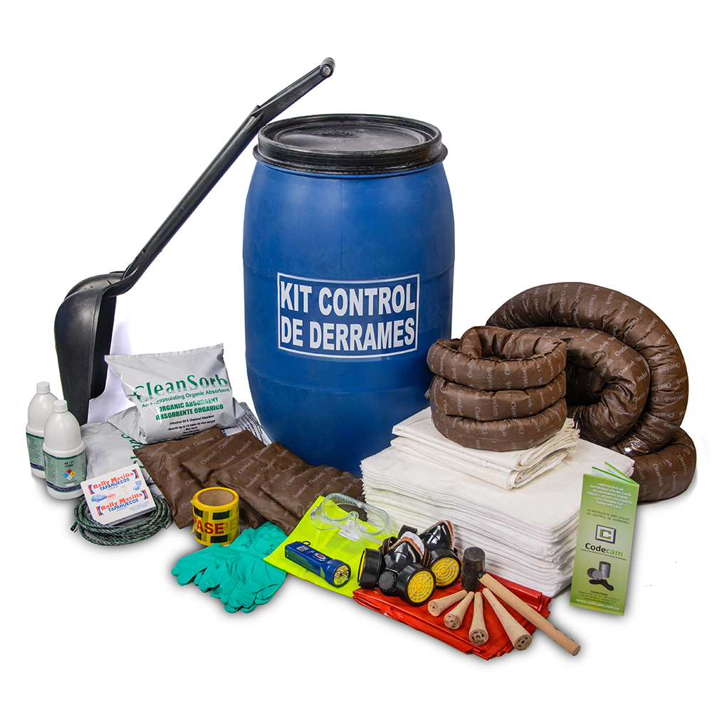 Kit para Control de Derrames de 40 a 50 gal Hidrocarburo – Codecam