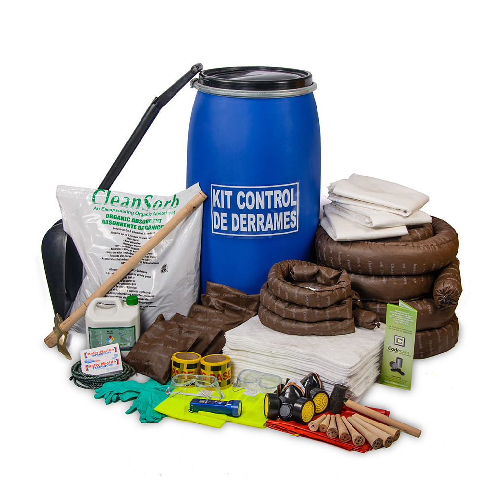 Kit para Control de Derrames de 65 a 80 gal Hidrocarburo – Codecam
