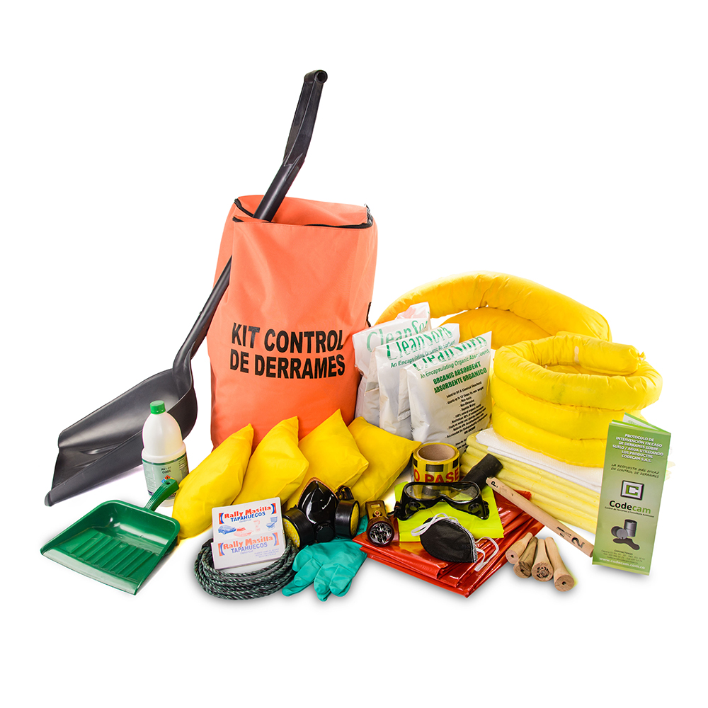 Kit para control de derrames de 25 a 35 Gal Químicos – Codecam